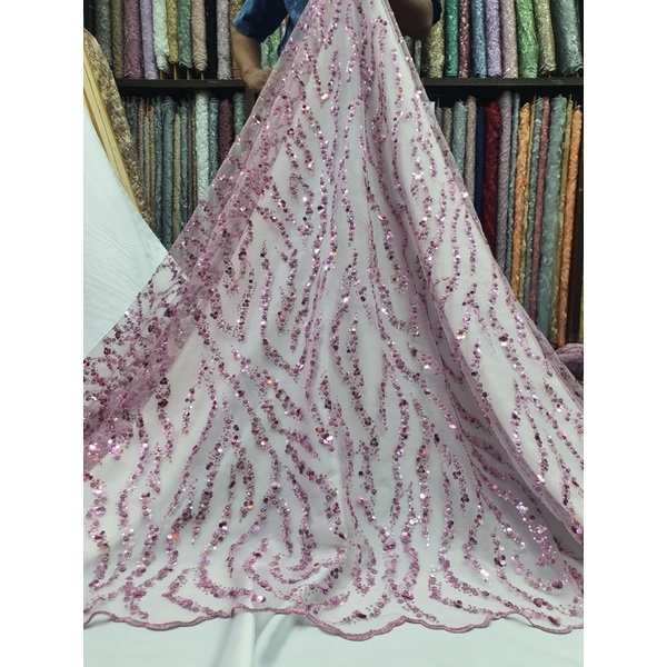 Jual Kain/Bahan Tulle Sequin Grad A | Shopee Indonesia