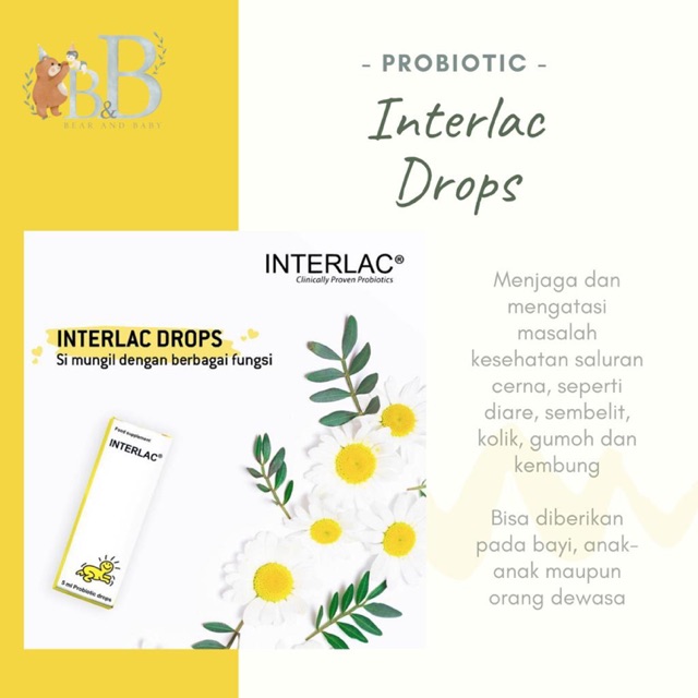 Jual INTERLAC DROPS / INTERLAC OIL PROBIOTIC 5ml Indonesia|Shopee Indonesia