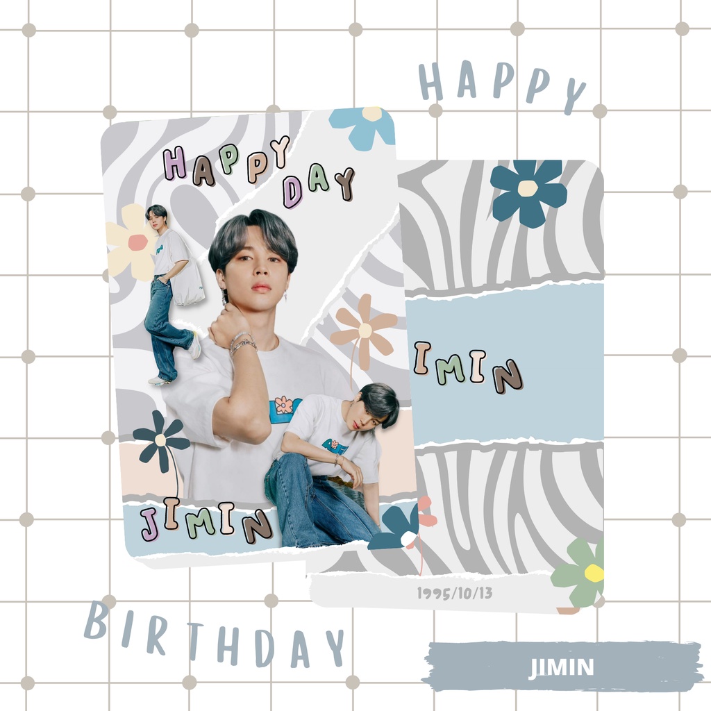 Jual BTS Photocard Happy Birthday Jimin Deco | Shopee Indonesia