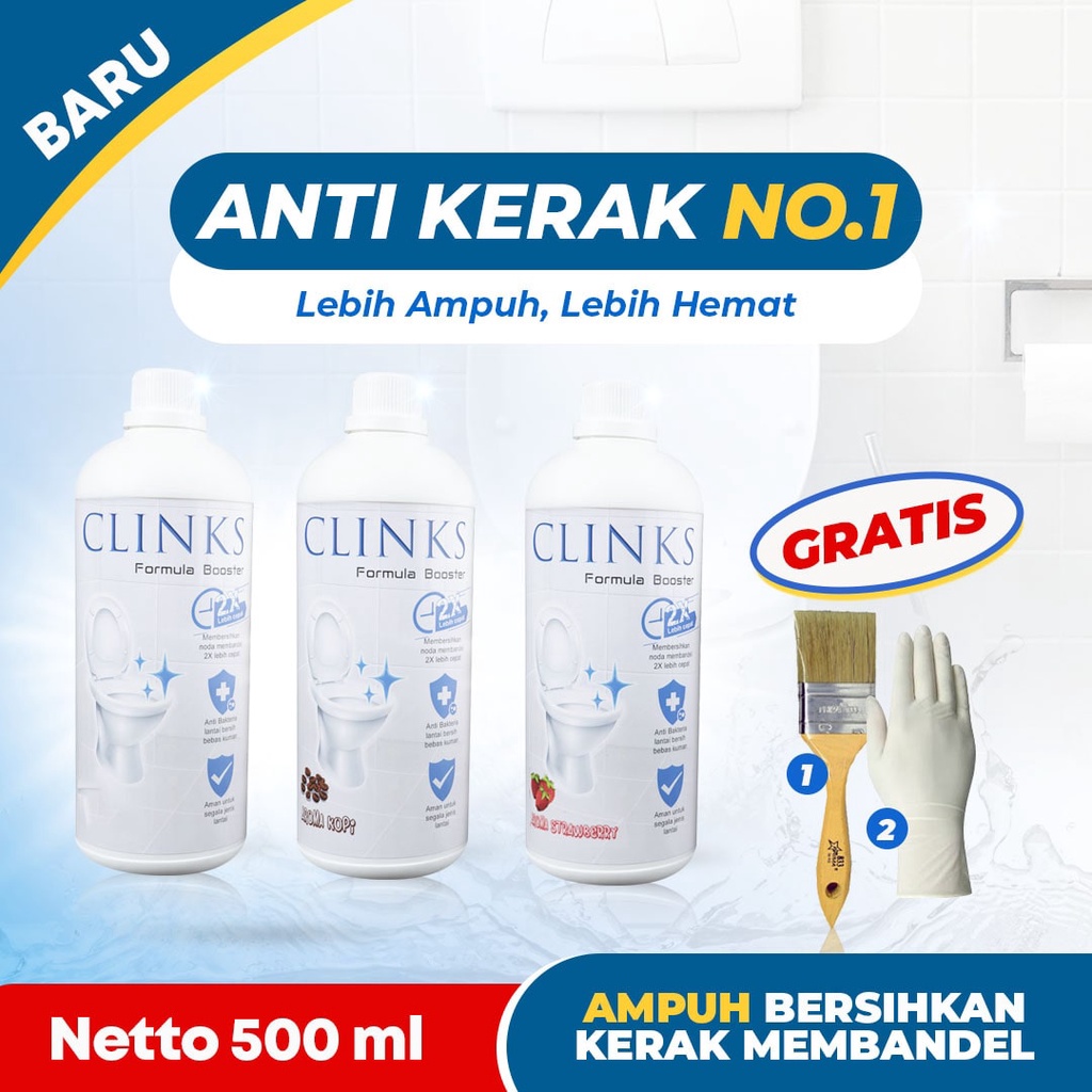 Jual CLINK PEMBERSIH KERAK KAMAR MANDI / KERAK TOILET MEMBANDEL CLINKS ...