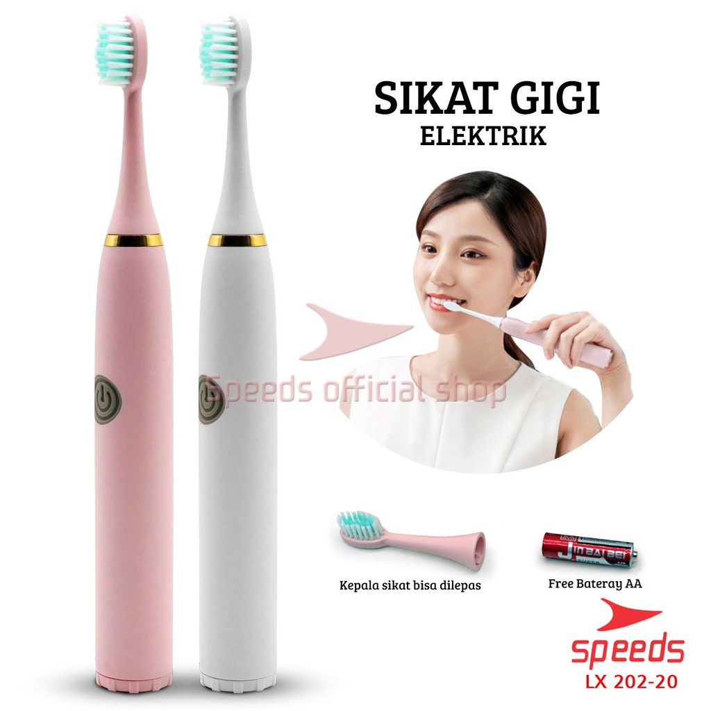 Jual SPEEDS Sikat Gigi Elektrik Sikat Gigi Mini Electric Toothbrush ...