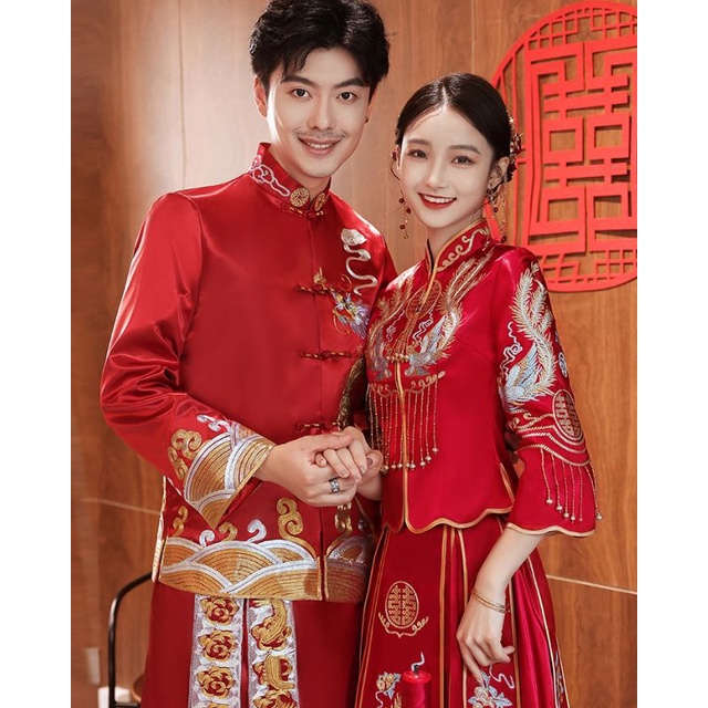 Jual Realpic CHW-132 S-3XL Cheongsam sangjit couple impor gaun sangjit ...