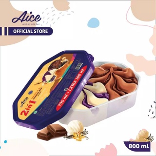 Jual Aice es krim Vanilla coklat sundae 800 ml 1 box isi 9 pcs ...