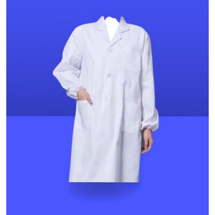 Jual Jas Leb Lengan karet // Jas Laboratorium // Jas Praktek Mahasiswa ...