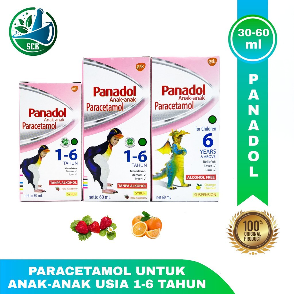 Panadol Anak Anak Paracetamol Syrup / Sirup 30 ML - 60 ML | Shopee ...