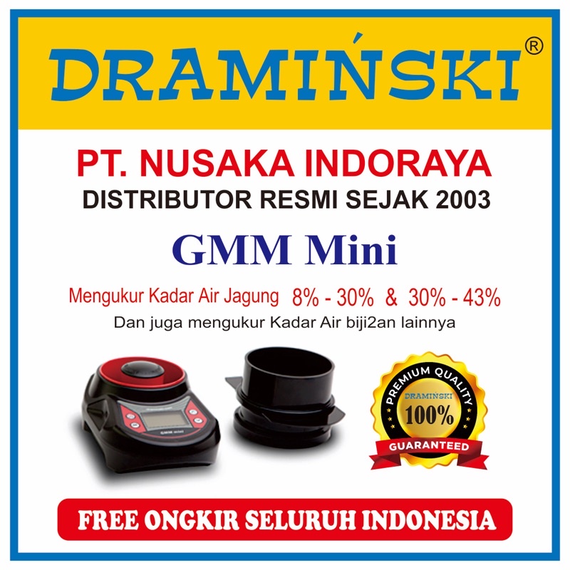 Jual DRAMINSKI GMM MINI TESTER ALAT UKUR KADAR AIR JAGUNG DIGITAL ...