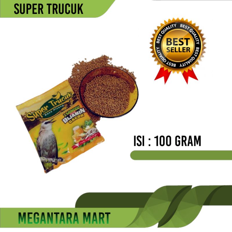Jual pakan burung pur pellet super trucuk rasa pisang isi 100 gram ...