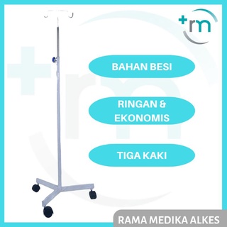 Jual Tiang Infus / standar Infus Bahan Besi dan Stainless Kaki Tiga dan ...
