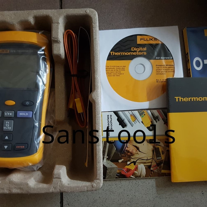 Jual Fluke 52 II dual input thermometer suhu digital 52II asli original ...