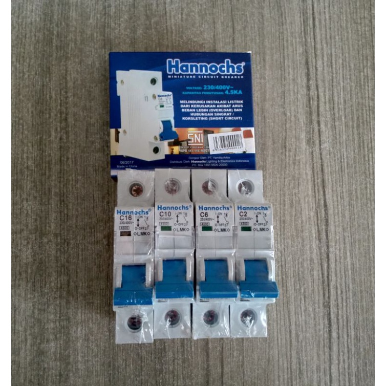 Jual MCB HANNOCHS ( MINIATURE CIRCUIT BRAKER ) | Shopee Indonesia