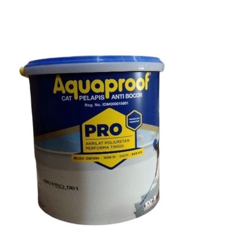 Jual CAT TEMBOK AQUAPROOF PRO / WATERPROOFING 4KG ABU ABU | Shopee ...