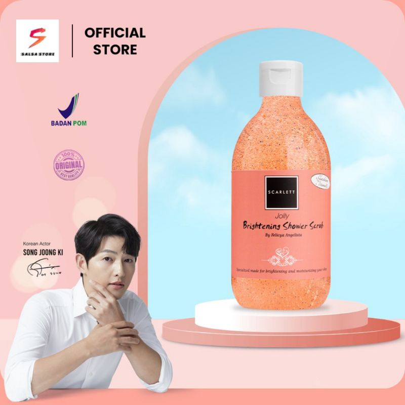 Jual Scarlett Whitening Shower Scrub Jolly | Sabun mandi-Jolly | Shower ...