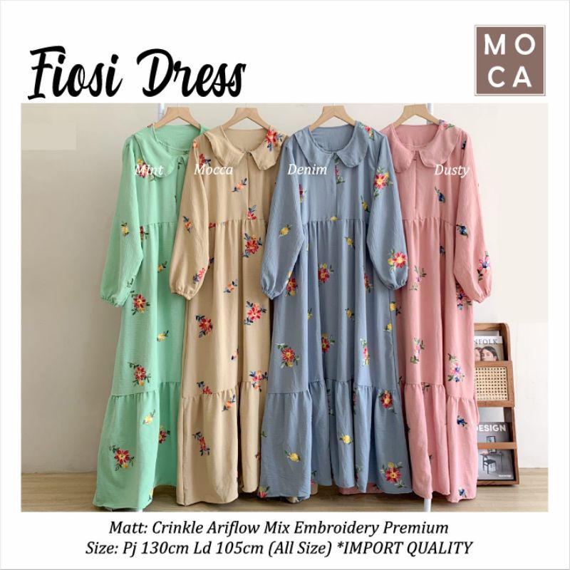 Jual FIOSI DRESS CRINKLE AIRFLOW ORIGINAL BY MOCA IMPORT QUALITY ...