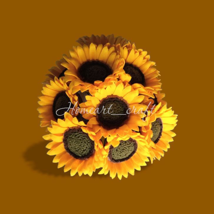 Jual Bunga flanel satuan / bunga matahari flanel / bunga flanel per ...