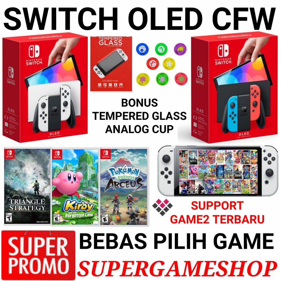 Jual Nintendo Switch OLED CFW 256GB Full Game OLED Console CFW | Shopee Indonesia