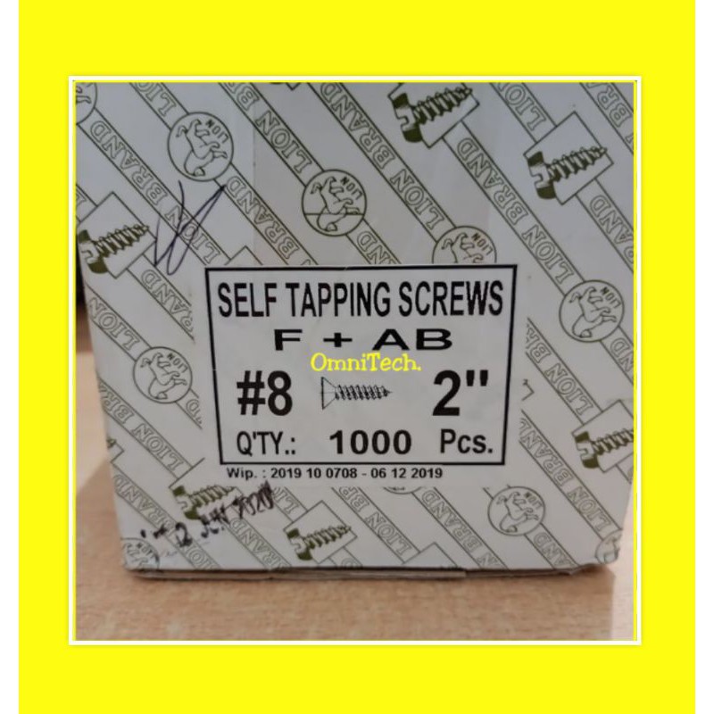 Jual Sekrup Tap Tapping Screw FAB FH Kepala Rata (+) Moon Lion 8x2" 8 x 2" ( 8x5cm ) | Shopee ...