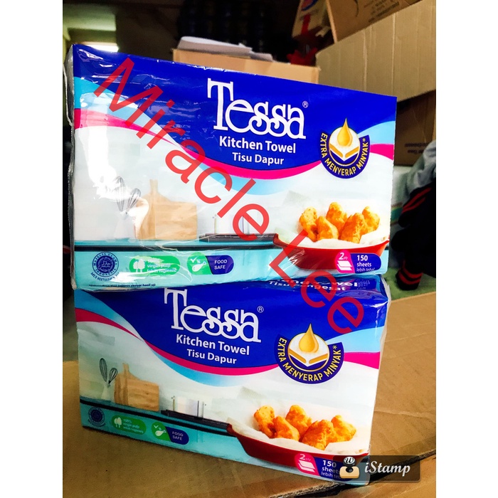 Jual Tissue TESSA Handtowel - Pengesat - Dapur - Tissue 150 Sheet ...