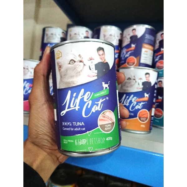 Jual LIFE CAT KALENG RASA TUNA FOR ADULT 400G | Shopee Indonesia