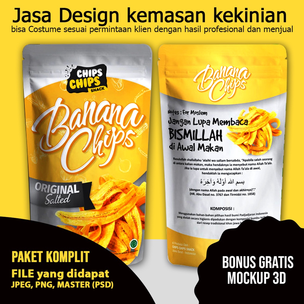 Jual JASA DESAIN KEMASAN (STANDING POUNCH) MURAH HASIL PROFESIONAL ...