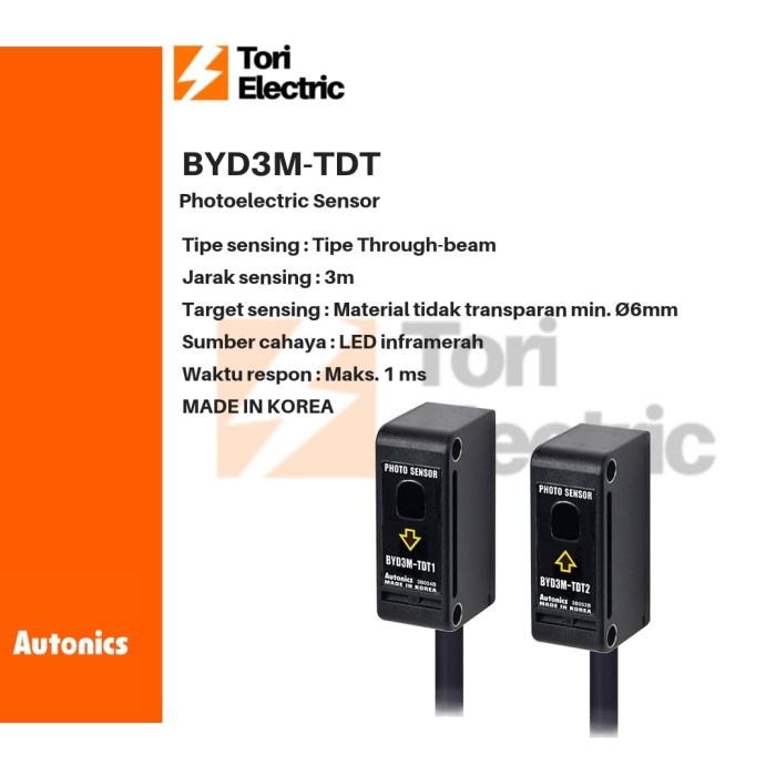 Jual AUTONICS SMALL PHOTOELECTRIC SENSOR BYD3M-TDT 100% ORI | Shopee Indonesia