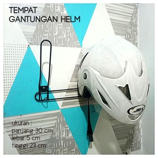 Jual Gantungan helm dinding / tempat helm / stand helm Indonesia|Shopee ...