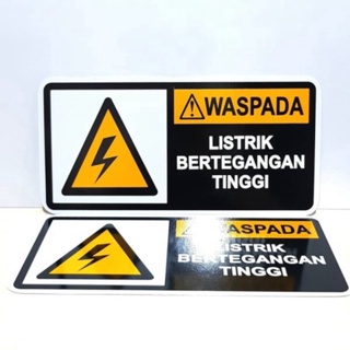 Jual Rambu Awas Listrik Tegangan Tinggi 40 x 20cm Plat Alumunium ...