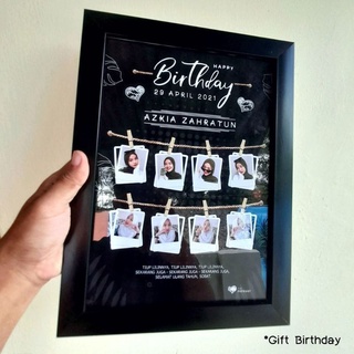 Jual Gift Ultah / Kado ulang tahun / Cetak Foto Plus Bingkai Kaca ...