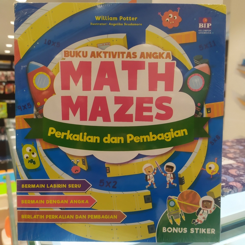 Jual BUKU AKTIVITAS ANGKA MATH MAZE PERKALIAN DAN PEMBAGIAN | Shopee ...