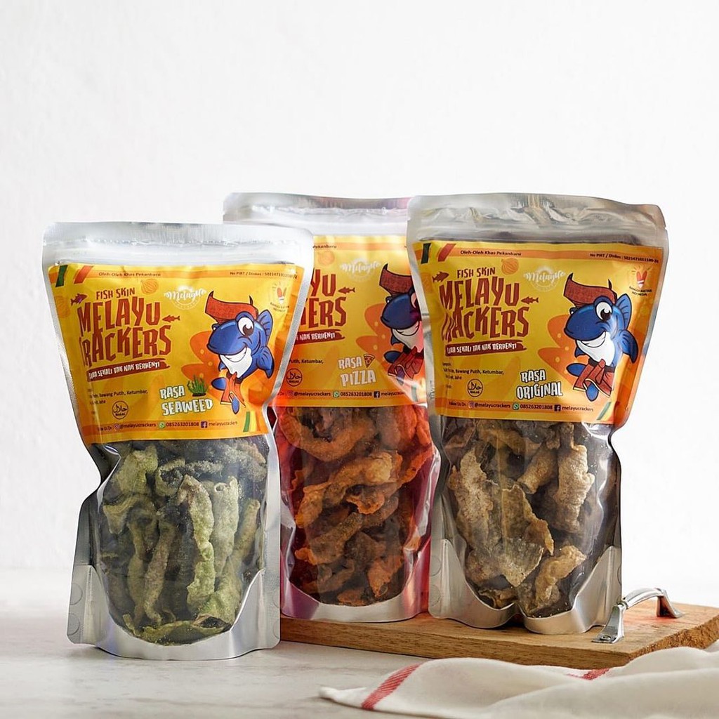 Jual Keripik Kulit Ikan Patin Fish Skin Melayu Crackers Indonesia ...