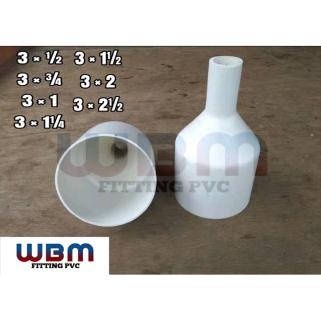 Jual Fitting pvc Reducer 3 x 3/4 inchi | Shopee Indonesia
