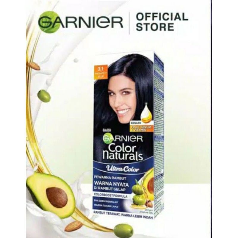Jual GARNIER Hair Color Natural - 3.1 Midnight Blue | Shopee Indonesia