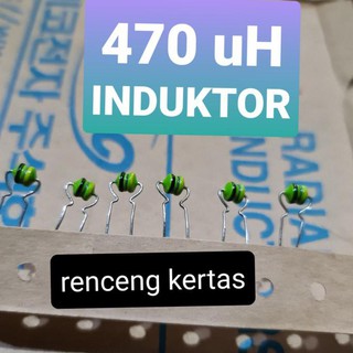 Jual Induktor Lilitan Inductor 470Uh 470 Uh Mikro Micro Hendry 1/2 W ...