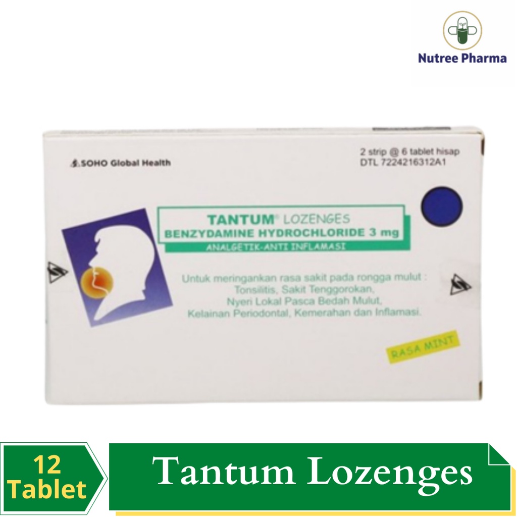 Jual Tantum Lozenges Isi 12 Tablet | Shopee Indonesia