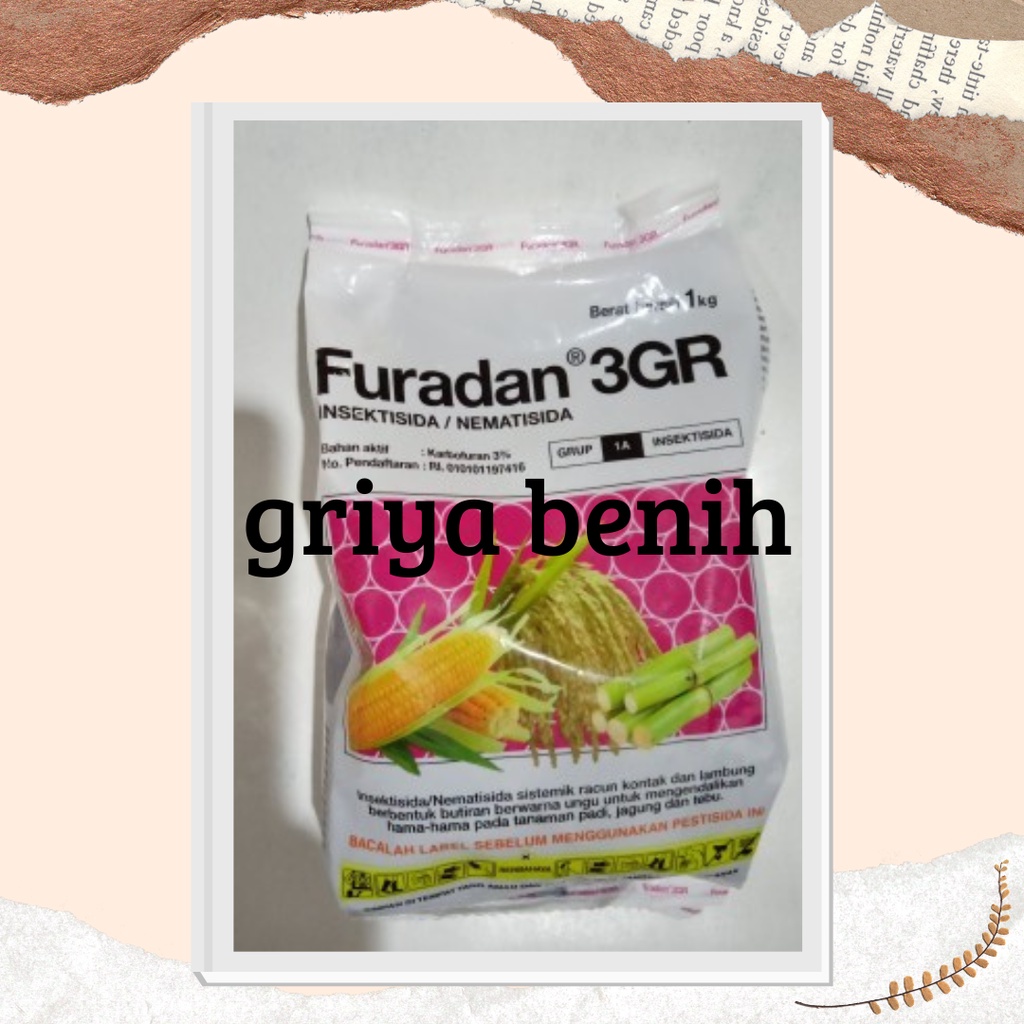 Jual FURADAN 3GR 1 Kg Insektisida Pembasmi Hama Tanaman Kemasan Pabrik ...