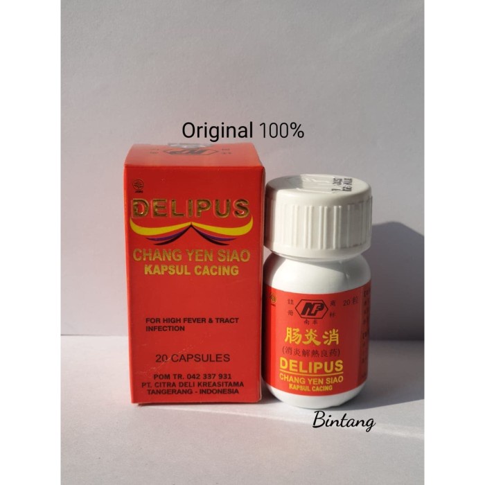 Jual 20s delipus chang yen siao kapsul cacing : types/ thypus | Shopee ...