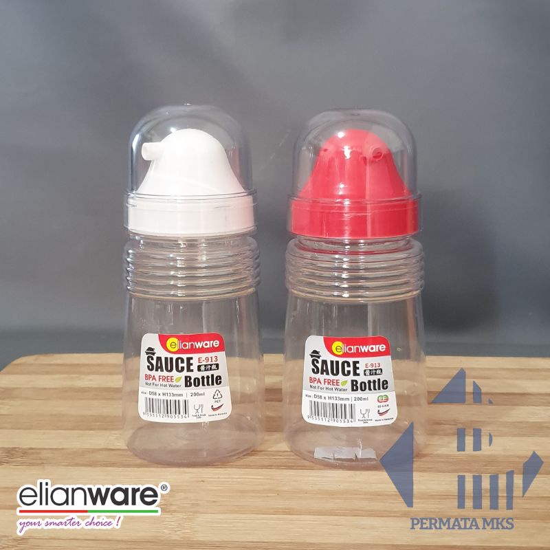 Jual Botol Saus Kecap Kecil 200ml Bening Plastik Impor Malaysia ...