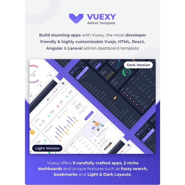 Jual Bootstrap 5 Vuexy V821 Vue React Angular Html Laravel Shopee Indonesia