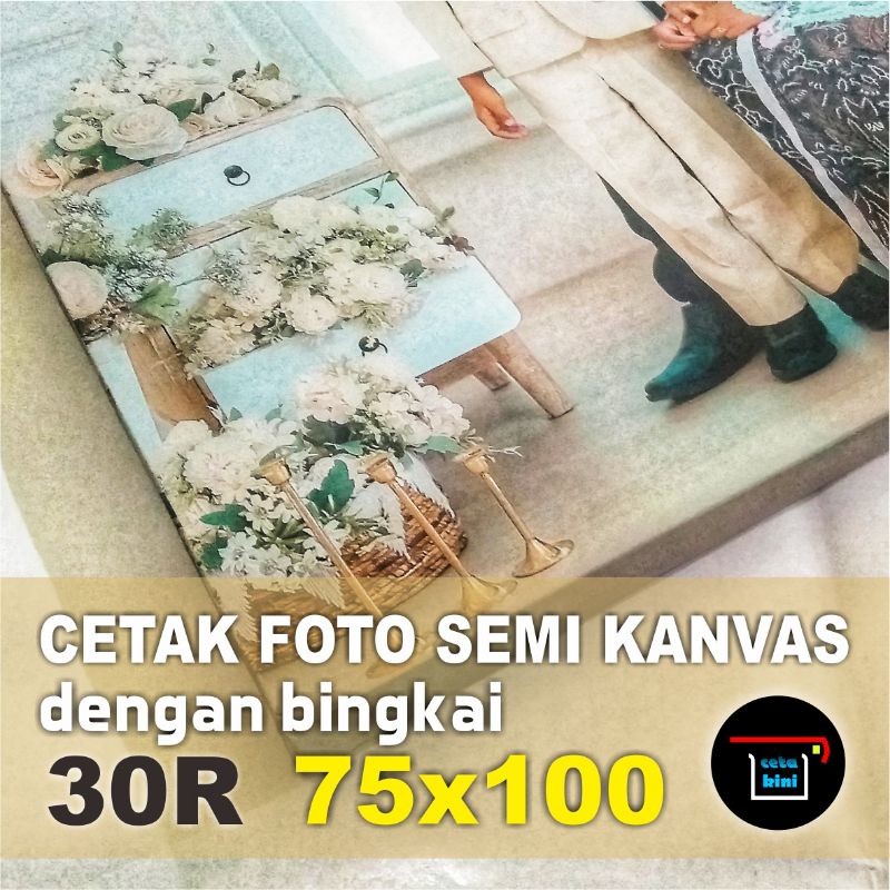 Jual Cetak Foto Photo Semi Kanvas Canvas 30R Bingkai | Shopee Indonesia