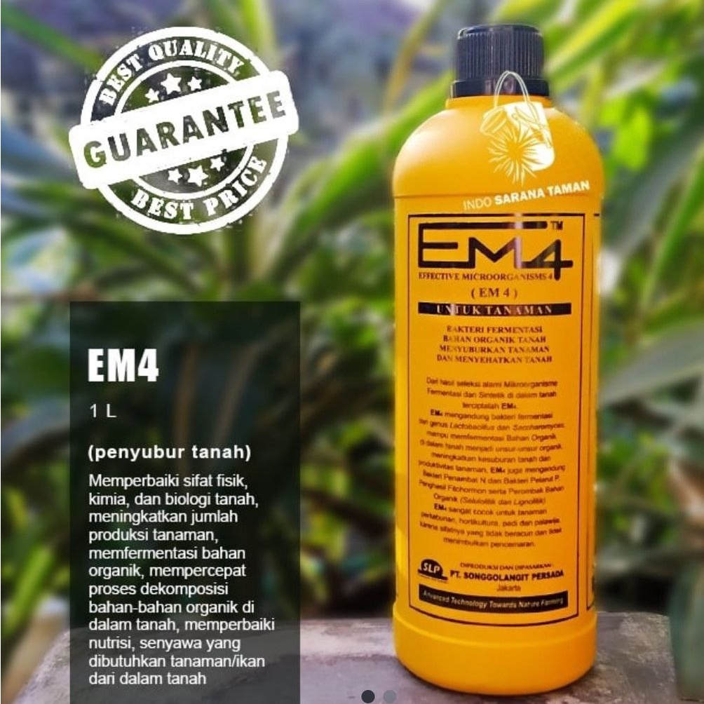 Jual EM4 1 Liter Mikro Organisme Pertanian Pupuk Organik Cair Tanaman ...