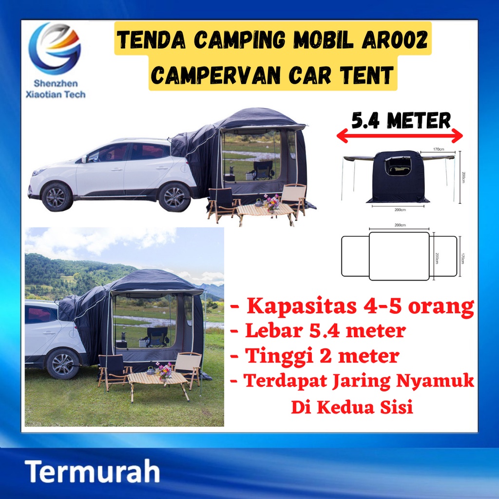 Jual TENDA CAMPING MOBIL AR002 | CAMPERVAN CAR TENT | TENDA BELAKANG ...