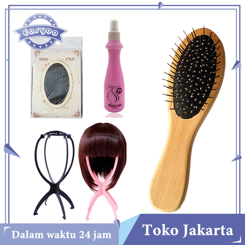 Jual Perawatan Wig Rambut Palsu / Spray Rambut Palsu Sisir Wig Jaring ...