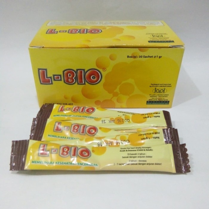 Jual L-Bio sachet obat pencernaan (harga per 1 sachet) | Shopee Indonesia