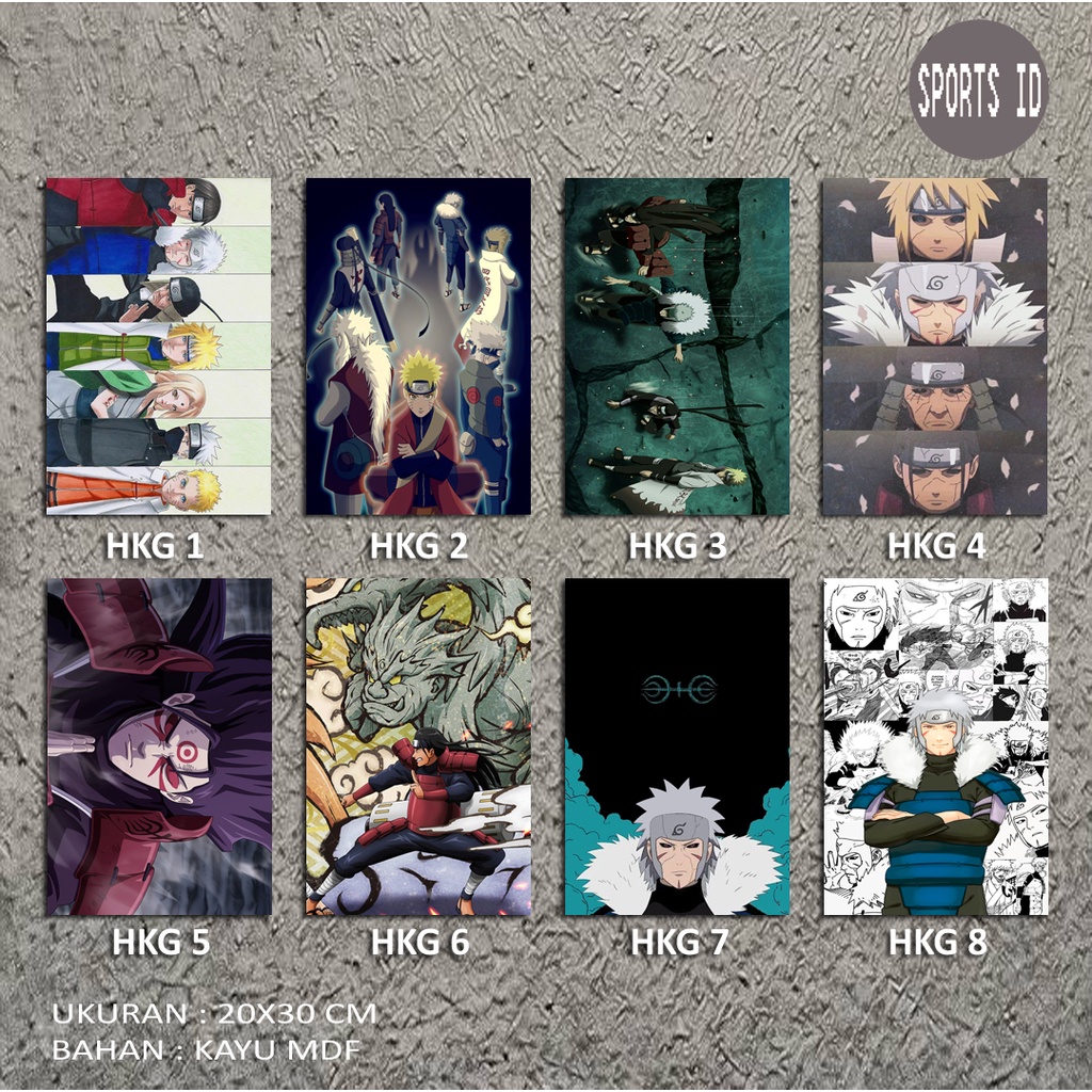 Jual POSTER ANIME - WIBU - PAJANGAN DINDING - POSTER HOKAGE - HASIRAMA ...