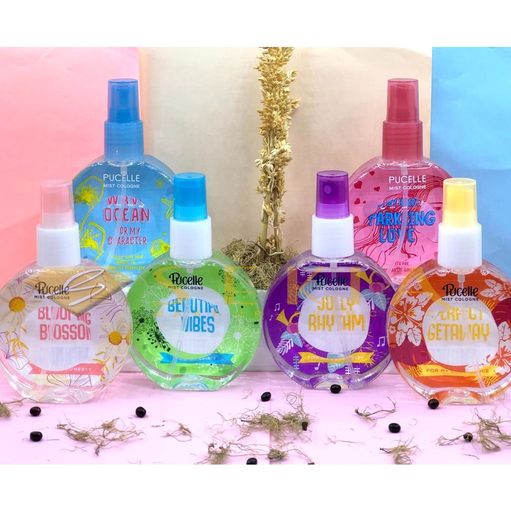 Jual ORIGINAL Pucelle Mist Cologne 75ML / Pucelle Body Mist / minyak ...