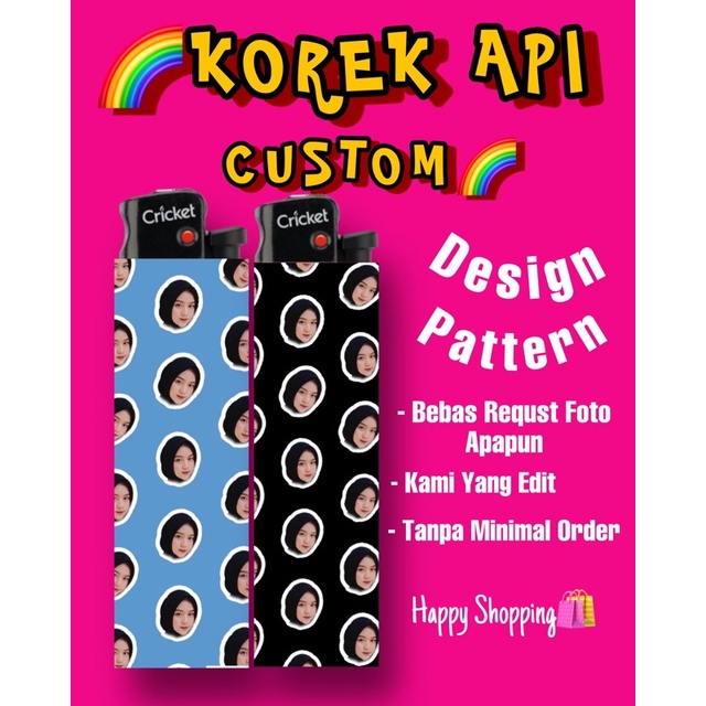 Jual KOREK API CUSTOM/MANCIS PAKAI FOTO SENDIRI/KOREK API TERMURAH ...