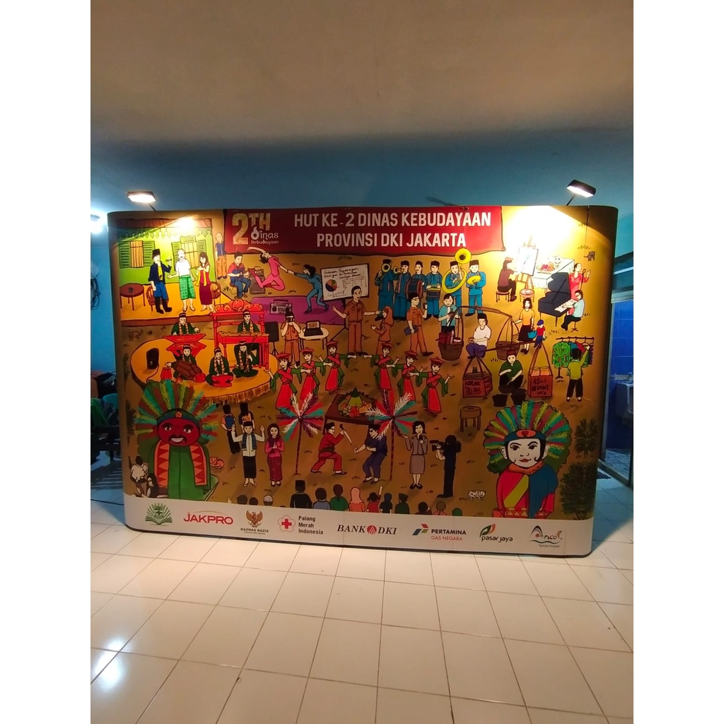 Jual Backwall/ Backwall portable/backdrop portable 3 x 4 Straight ...