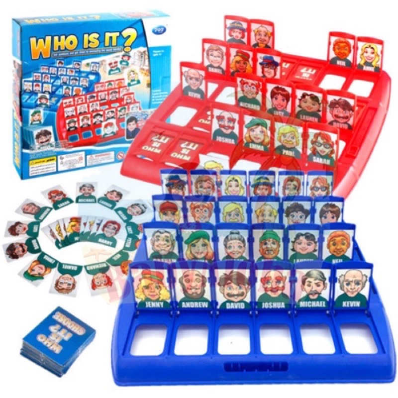 Jual Mainan Board Game Tebak Gambar Who Is It - Guess Who I Am Board ...