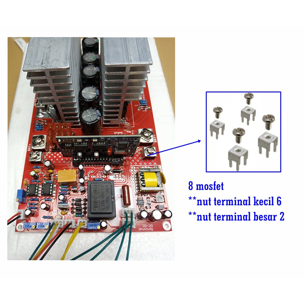 Jual 4pcs nut copper terminal Post terminal PCB Soldering terminal ...