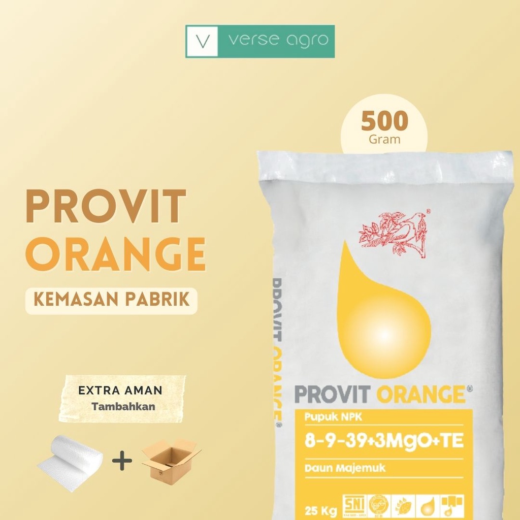Jual PUPUK MEROKE PROVIT ORANGE NPK 500 GRAM KEMASAN PABRIK NPK DAUN ...