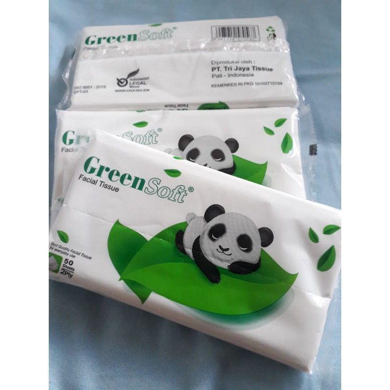 Jual Tisu Tissue green soft FACIAL 50 lembar TRAVELPACK TISU WAJAH 50 ...